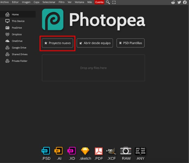 Photopea: qué es y como diseñar CTAs